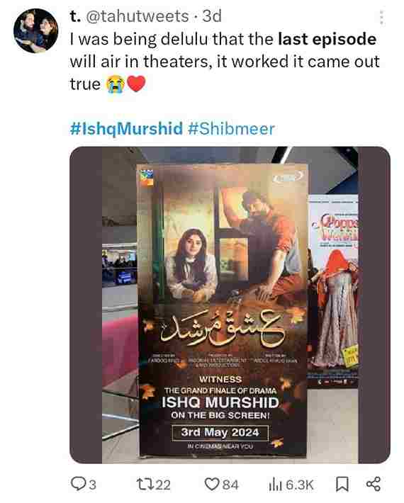 Ishq Murshid Final Episode To Hit Cinemas On May 3rd!